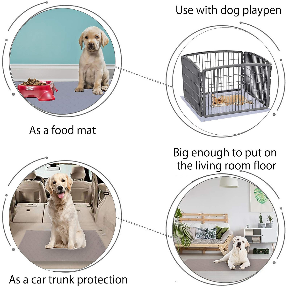 Dog Grass Large Potty Patch, Artificial Dog Grass Bathroom Turf for Pet Training, Washable Puppy Pee Pad, Perfect Indoor/Outdoor Portable Potty Pet Loo