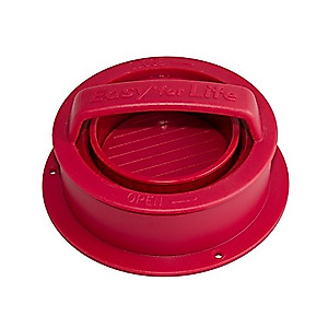 Easy for Life Stuffed Burger Press Kit 3 in 1 - Exclusive Red Color with 20 Free Wax Patty Papers, Non Stick Hamburger Maker, Homemade Patties & Sliders, Patty Molds, Veggie Hamburger Press Shaper