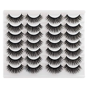 Newcally Lashes Fake Eyelashes Long Dramatic Thick Volume Faux Mink Eye Lashes 14 Pairs Pack