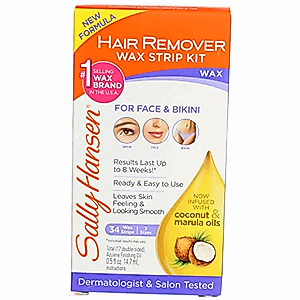 Sally Hansen Hair Remover Wax Strip Kit 1 ea (Pack of 5)