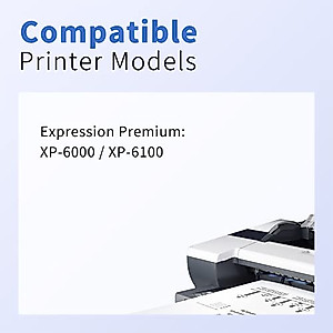 myCartridge PHOEVER 302 Ink Cartridge Remanufactured Replacement for Epson 302XL 302 XL Ink for Expression Premium XP-6000 XP-6100 Printer (2 Black)