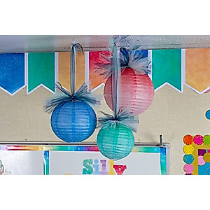 Teacher Created Resources Watercolor Pennants Big Big Border Trim (TCR8981)