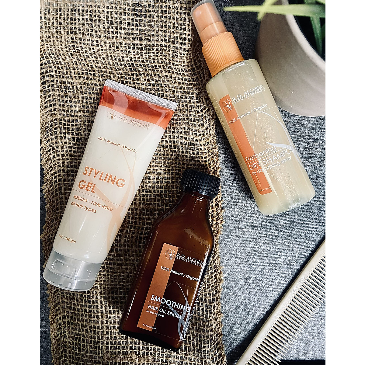 RD ALCHEMY - 100% Natural & Organic Dry Shampoo Spray - Instantly Cleanses and Refreshes Hair Naturally, While Absorbing Excess Oil and Volumizing Roots. Non-Aerosol | Leave Wet or Blow Dry!