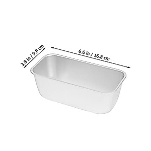 MAXBUS 2pcs Stainless Steel Loaf Tin Oval Shaped Non- Stick Bread Pan Bread Toast Mould Toast Brownie Mold Baking Tools Kitchen Dining Bar Supplies