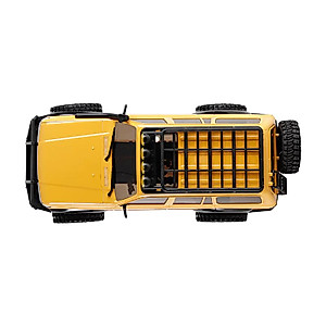 Helidirect FMS 1:18 FCX18 LC80 Land Cruiser 80 RTR 4WD RC Rock Crawler 1/18 Brushed Motor, 2.4GHz RC Transmission - Remote Control Toy for Adult, RC Cars, RC Crawler, Rock Crawler (Yellow)