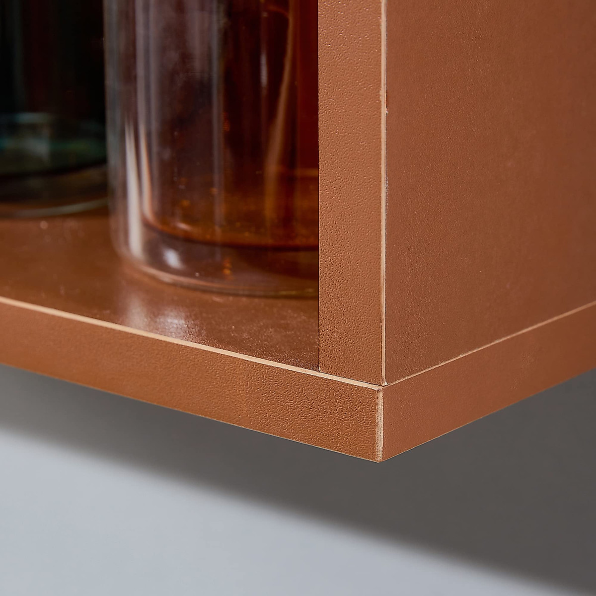 Laoggbtb Storage Cabinet,Modern Wooden Wall Mounted Buffet Cabinet with Sliding Wooden Cabinet Doors and Five Storage Spaces for Bathroom, Living Room, Kitchen, Bedroom and Office. (Espresso)