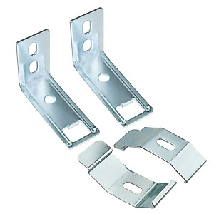 AXLIZER 4Sets Vertical Blinds L-Shaped Brackets Vertical Blinds Mounting Bracket, Clip Blind Extension Frame