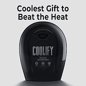 TORRAS Coolify Portable Air Conditioner Neck Fan, Hands Free Semiconductor Cooling Bladeless Fan, 4000 mAh Rechargeable Leafless Mini USB Fan for Outdoor/Home/Office, 3 Speeds, Brilliant Black