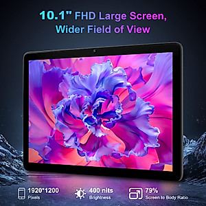 OSCAL 10.1 Inch Tablet(14+128GB) 1TB Expansion, Android 12 Tablet Computer, 13+8MP Camera, Octa-Core Processor, 6580mAh Battery, BT 5.0, 2.4G/5G WiFi, Parent Control, Google GMS Certified
