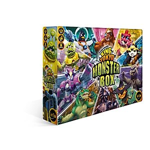 IELLO King of Tokyo Monster Box, Strategy Board Game, 2-6 Players, Ages 8+, 30 Minute Playing time, All King of Tokyo expansions Included