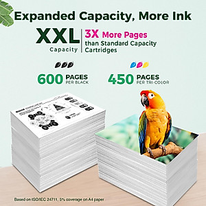 COLORETTO Remanufactured Printer Ink Cartridge Replacement for Canon PG-240XXL CL-241XL 240XL 240 241 XL Combo Pack to use with PIXMA MG3620 TS5120 MG2120 MG3520 MX452 MX512 (1 Black+1 Color)