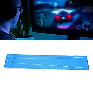 PS5 Console Middle Skin, Scratch Resistant Protective Game Console Middle Strip Sticker for PS5 Digital Edition Host (Blue)