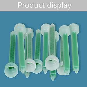Epoxy Mixing Nozzle Static Mixing Nozzle Adhesive Cartridges Tip Mixer Nozzles (1:1/1:2ratio) 24 Element,10Pieces