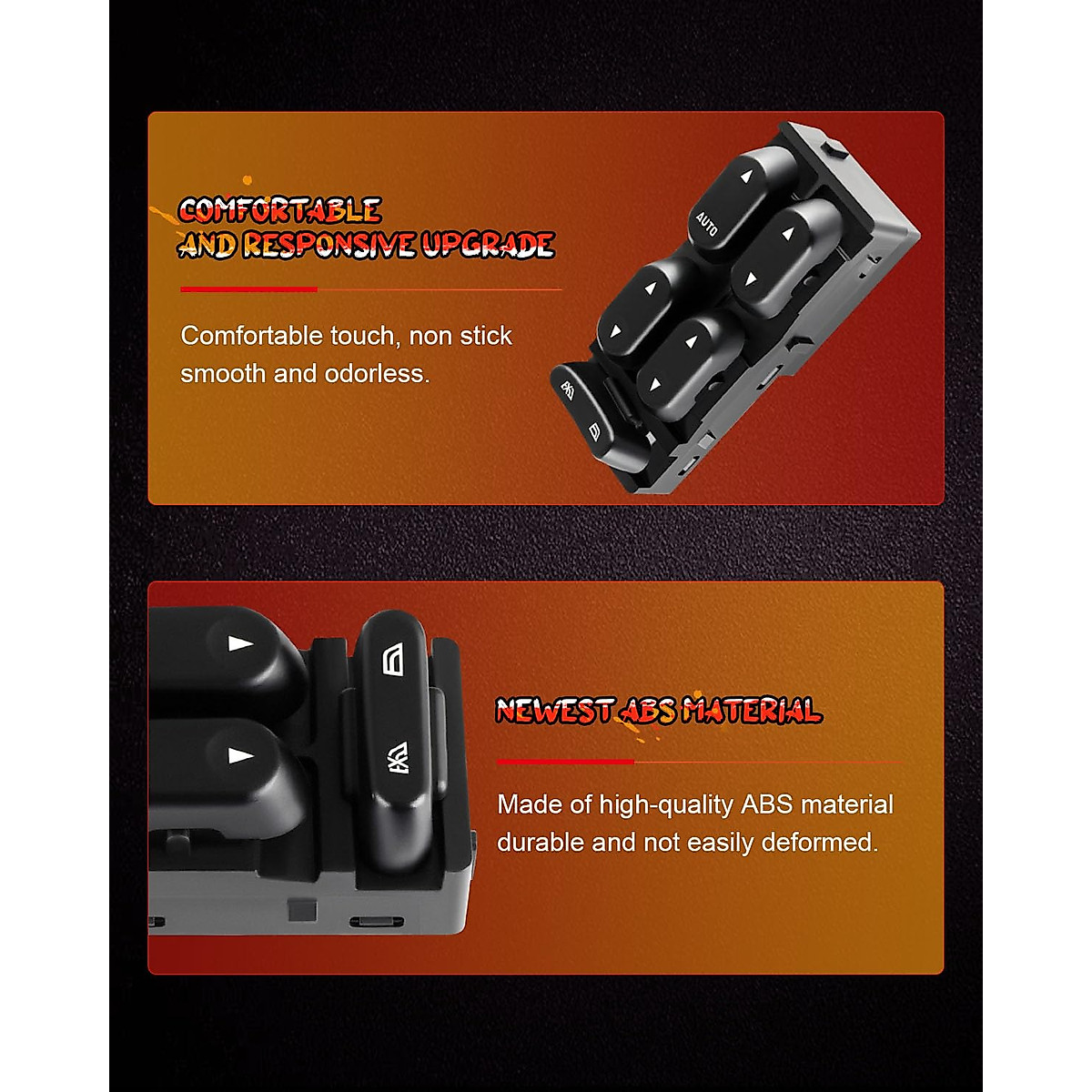cciyu Power Window Switch Master Power Window Switch Control Switch Fits for Ford for F150Truck Crew Cab 2002-2003 Replace 2L3Z14529BAA 901-333