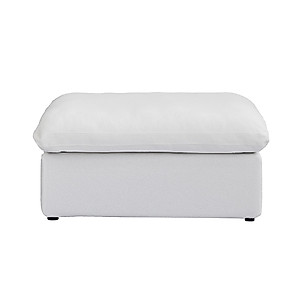 Sdorens Convertible Modular Sectional Sofa, Ottoman Seat Cube, Customizable Modular Sectional Sofa for Living Room Office Apartment, White