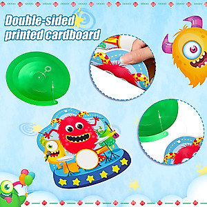 54 Pieces Cartoon Monster Hanging Swirls Decoration Little Monster Spiral Streamers Monster Theme Party Hanging Decor for Monster Birthday Party Baby Shower Supplies