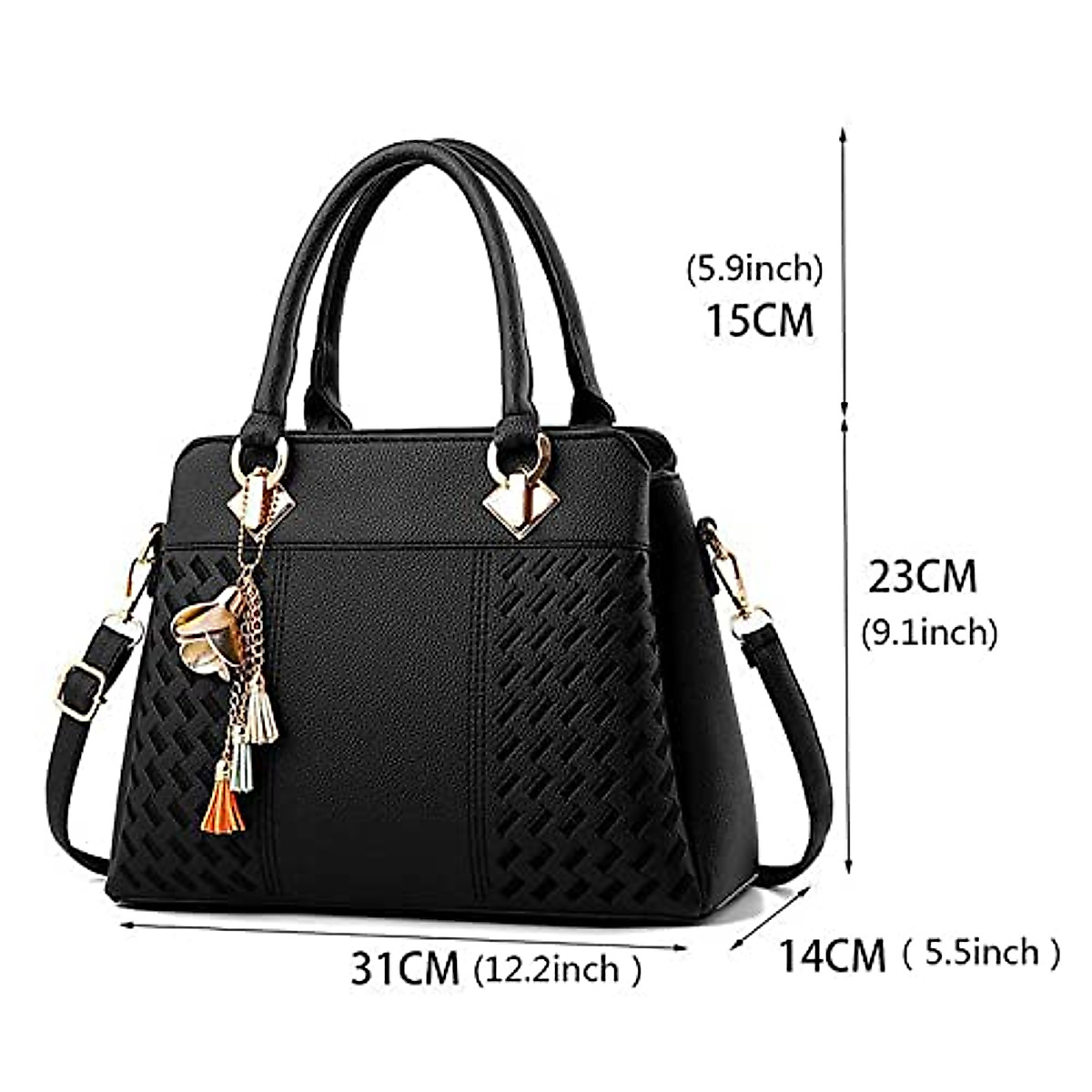 Tote Bag Fashion Leather Crossbody Bags for Women Casual Ladies Purse Satchel Shoulder Bags Large Capacity Handbags