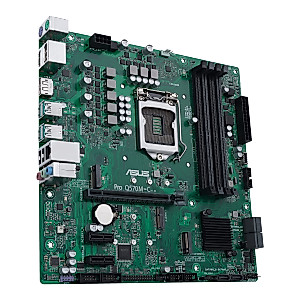 ASUS Pro Q570M-C/CSM LGA1200 (Intel 10th&11th Gen) mATX Commercial Motherboard (PCIe 4.0,1 LAN,Front Panel USB 3.2 Type-C, Intel vPro,2X DP,TPM 2.0 IC,COM debug Header,self-Recovering BIOS,ACCE)