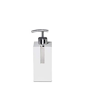 Roselli Trading Company Houston Street Bath Accessory Set, White/Stainless Steel Trim