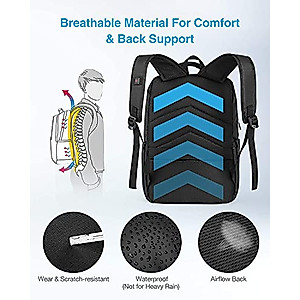 HOMIEE School Backpack 15.6 Inch Laptop Backpack Travel Backpack with USB Charging Port, Durable Water Resistant Backpack College School Bookbag Business Computer Backpack