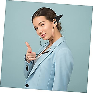 Mikikit Women Noise Fake in Accessories Earphone Computer Halloween Tablet Kids Phones Headphone Stereo Elves Elf in- with Earbuds Exercise Costume Phone Cell in-Ear Accessory Practical