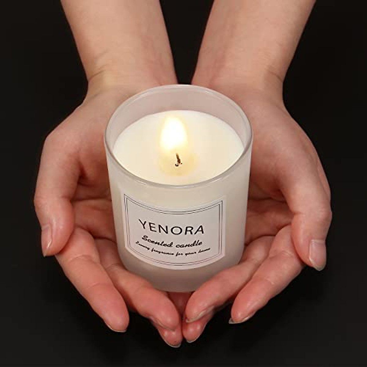 Premium Scented Candle | Aromatherapy Candle | Natural Soy Candles | Flora Fragrance Candle |Cotton Wick Candle| Ideal Gift for Man/Woman (Englis Pear & Freesia)