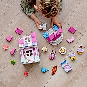 LEGO DUPLO Disney Minnie’s House and Café 10942 Dollhouse Building Toy for Kids, Boys and Girls, with Minnie Mouse and Daisy Duck (91 Pieces)