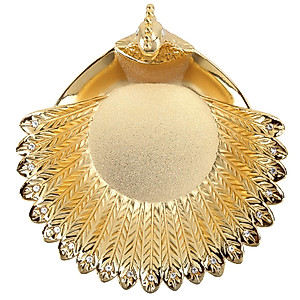 Dried Fruit Plate, Home Peacock Shape Metal Table Snack Tray, for Decoration Place Dried Fruit