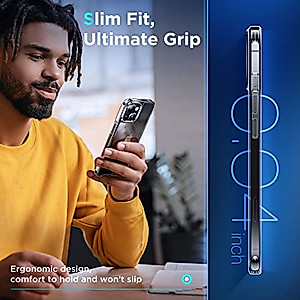 Simtect for iPhone 14 Case/iPhone 13 Case, Ultra Clear [Not Yellowing] [Military Drop Protection] Slim Fit Yet Protective Shockproof Phone Case 6.1 Inch- Crystal Clear