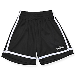 Spalding Boys 2 Pack Performance Basketball Shorts, Black/Black, 7