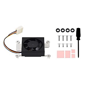 for Compute Module 4 3007 Cooling Fan 5V CPU Cooling Fan Cooler Radiator with Thermal Tapes, Low Noise, PWM Speed Adjustment