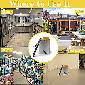 ZGANGZ 2Packs Mouse Trap Bucket Lid Mouse Traps for House Indoor Rat Trap Rat Traps Flip and Slide Bucket Mouse Trap Outdoor Humane Mouse Trap Updated Version Auto Reset Pest Control Traps, Yellow