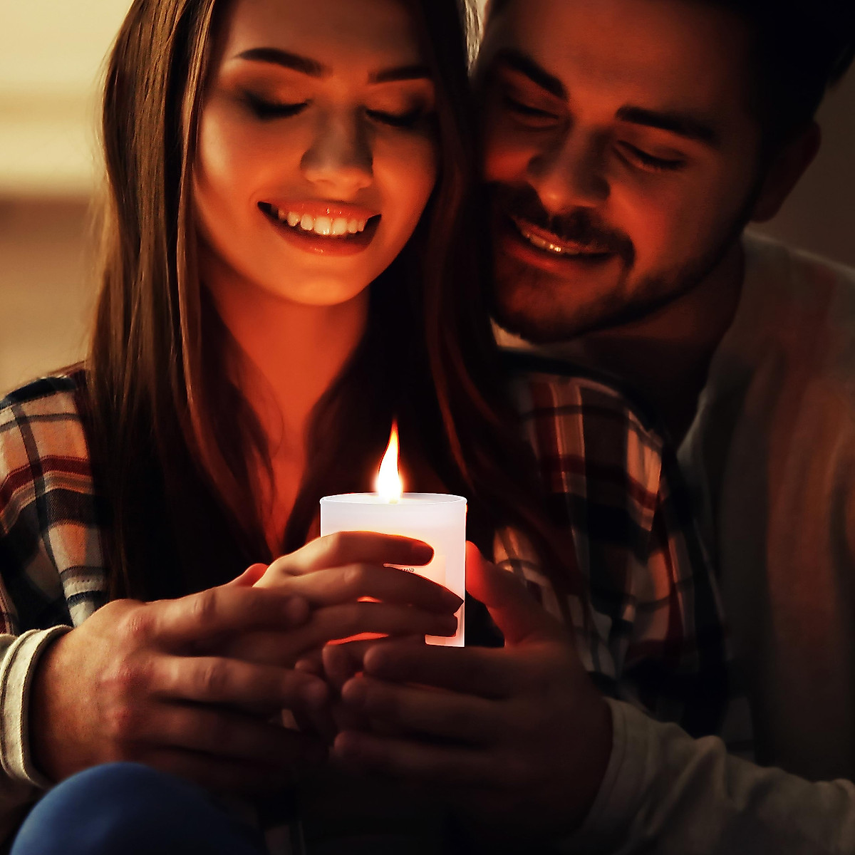 Highly Scented Candle Sweet Vanilla Scent | Clean Burn UP to 80 Hours Organic Soy Wax in Big White Glass Jar 10 oz | Hand-Poured in The USA | Gift for Women, Men