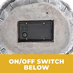 VP Home Buddha Statue for Home and Outdoor Decor Solar Powered Flickering LED Garden Light Zen Meditation Spiritual Room Decor (Tranquil Buddha) Statue for Gifts