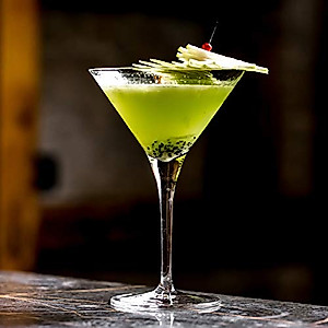 JEKOSEN Crystal Martini Glasses Gift Box 9 Ounce Set of 4 Cocktail Glasses Premium Strong Lead-Free Clear