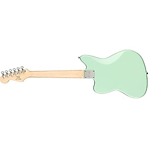 Squier Mini Jazzmaster Electric Guitar, with 2-Year Warranty, Surf Green, Maple Fingerboard