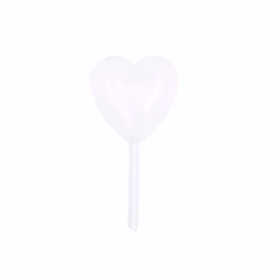 100Pcs Transfer Pipettes Squeeze Transfer Pipettes Injectors for Chocolate Cupcakes Strawberries 4ml (Heart Shape)