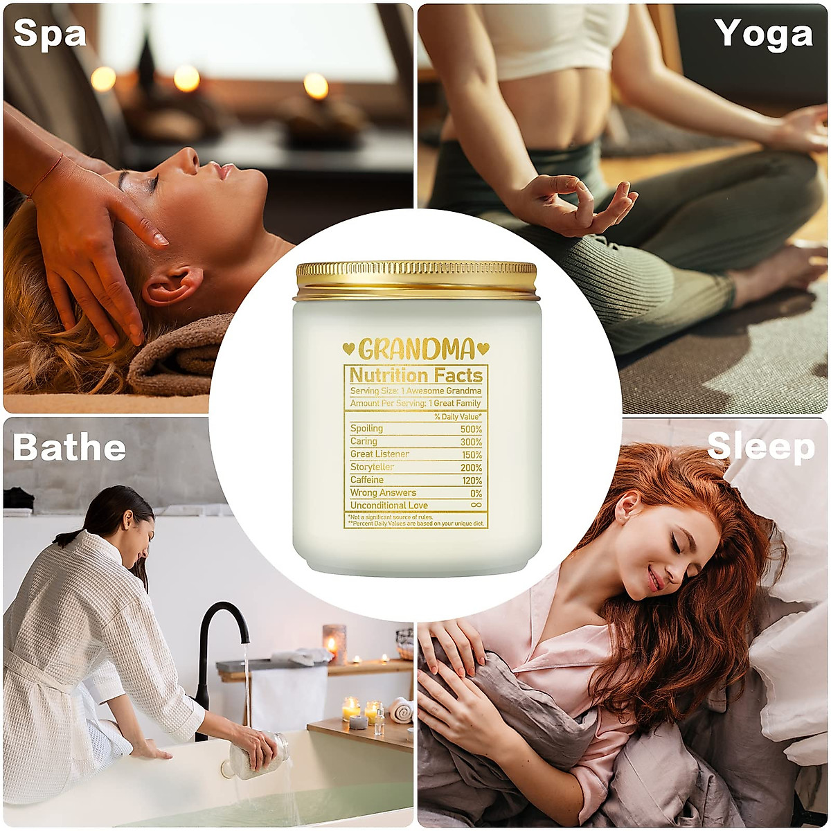 KOYFOYO Mothers Day Gifts for Grandma - My Favorite People Call Me Grandma Candle - Birthday Gifts for Grandma from Granddaughter, Grandson - Grandma Christmas Gifts