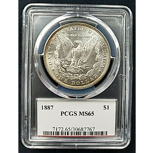 1887-P MS65 Morgan Silver Dollar Graded by PCGS