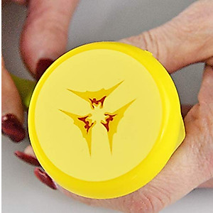 HOME-X Fresh Banana Cover, Reusable Produce Keeper, Banana End Caps, Set of 2-2” D x 1” H, Yellow