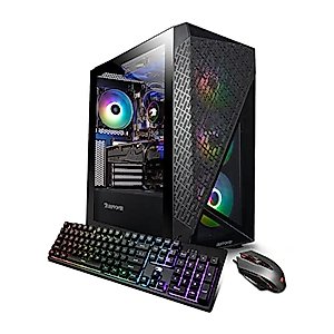 iBuyPower Pro Gaming PC Computer Desktop SlateMeshA7N4701 (AMD Ryzen 7-7700X 4.5 GHz, Nvidia GeForce RTX 4070 12GB, 32 GB 5200 MHz DDR5 RAM, 2TB NVMe SSD, WiFi Ready, Windows 11 Home)