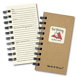Write it Down Journals Unlimited Series Guided Journal, Bird Watching, My Bird Journal, Mini-Size 3”x5.5”, with a Kraft Hard Cover, Made of Recycled Materials