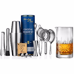 Boston Shaker Set and Crystal Mixing Glass