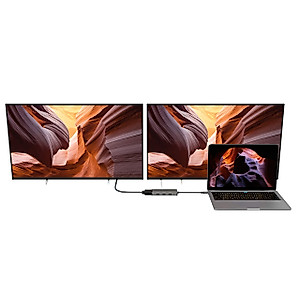 ADAM elements 8-in-1 USB C Hub - 4K USB C to HDMI - 100W USB C PD - SD Card Reader - 3 USB 3.1 Ports - Portable, Durable Aluminum Case