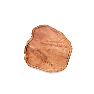 Driini Premium Handmade Root Wood Lazy Susan Turntable (16'') - Large Rustic Wooden Serving Platter Cheese Board - Oversized Charcuterie Tray, Perfect for Your Dinner Table or Countertop