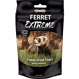Marshall Ferret Extreme Freeze Dried Treats, 6 Ounces, Salmon Flavor, Model Number: 572043