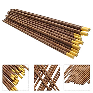 Yardwe 10 Pairs Chopsticks Existing Tableware Wooden Cutlery Toddler Cutlery Sushi Chopstick Wood Cutlery Rust Proof Dinner Chopstick Daily Use Food Chopstick Wenge Dishwasher Accessories