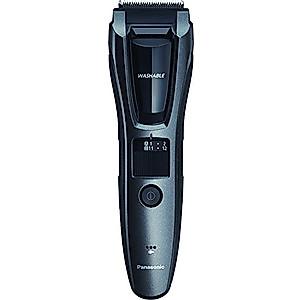 Panasonic Hair and Beard Trimmer, Men's, with 39 Adjustable Trim Settings and Two Comb Attachments for Beard and Hair, Corded or Cordless Operation, ER-GB60-K, Black