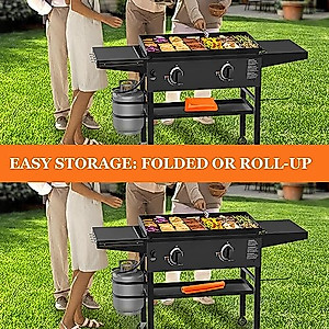 Ezebesta Silicone Griddle Portable Mat for Blackstone 28 Inch Griddle，Protective Cover Mats Blackstone Griddle Top，Covers for Blackstone Protector Outdoor-Orange outdoorliving