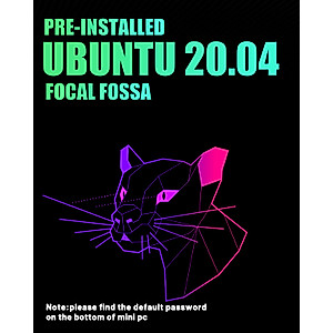 ATOPNUC Ubuntu Linux Mini PC,Intel Celeron N4020 Linux Computer 4GB RAM 128GB eMMC,Fanless Micro Desktop Computer Suppport HDMI&VGA,2.4/5G WiFi,BT5.0,Gigabit Ethernet for Business, Home